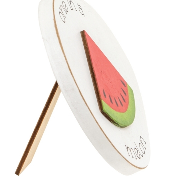 Accents | Set Of 3 Summerwatermelon Themed Round Easel Signs | Poshmark